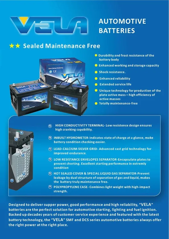 Vela Brand Smf Jis 32b24r 32b24l Japanese Car Battery - Buy 12v Car ...