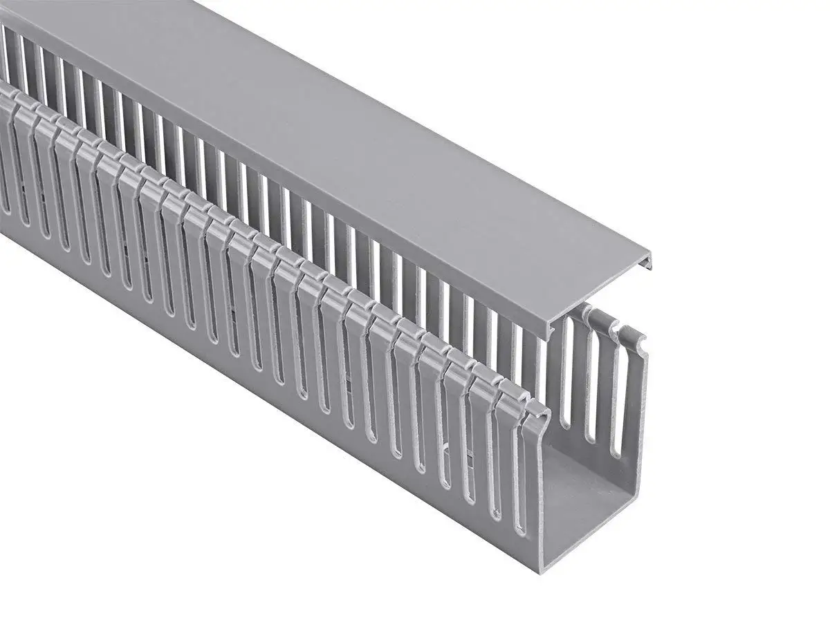 Open Slot Wiring Raceway Duct with Cover - 2 Meters PVC
