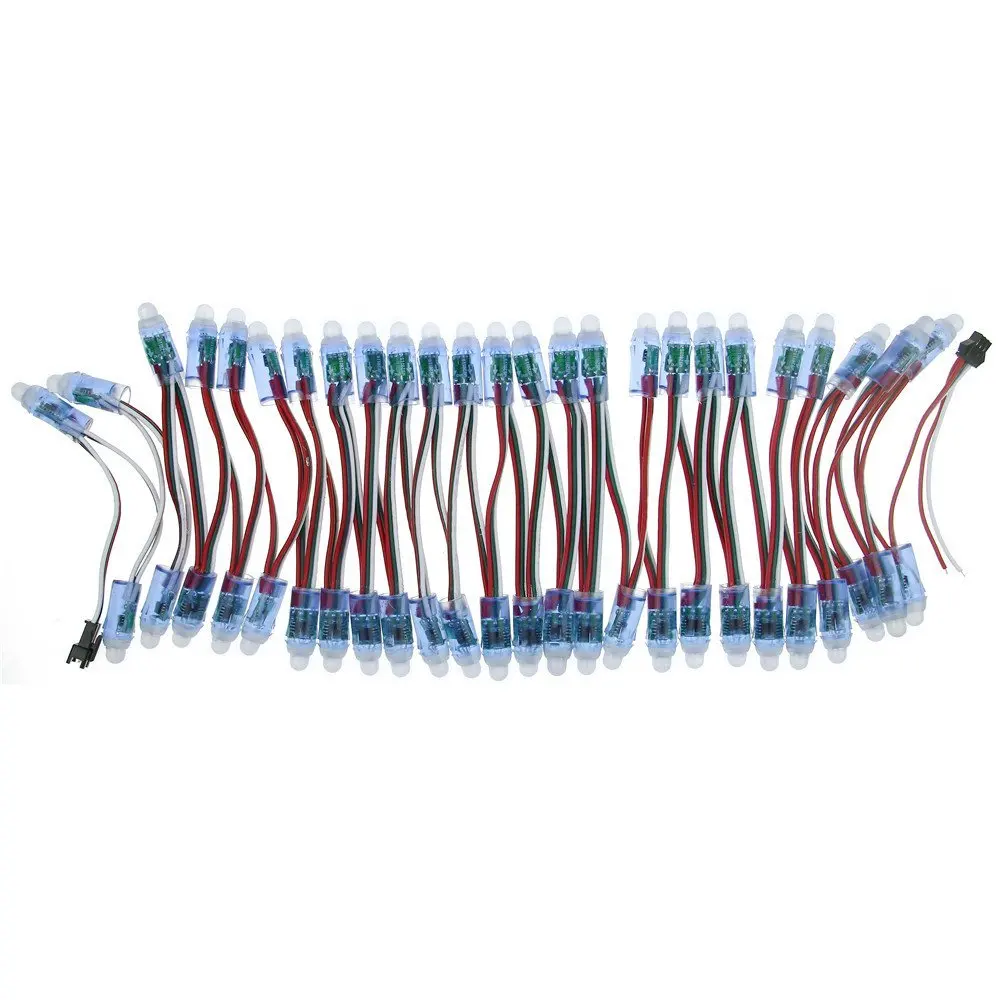 Ws2811 12mm Diffused Digital Rgb Led Pixel Light Individually ...