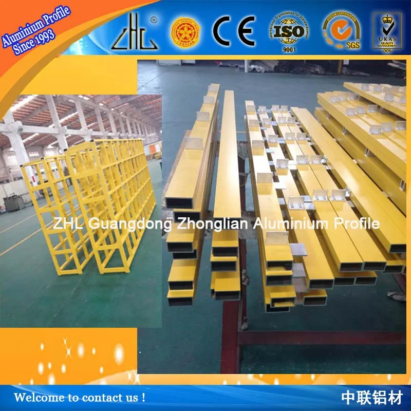 Economic Powder Coating Aluminium Profiles To Make Warehouse Storage ...