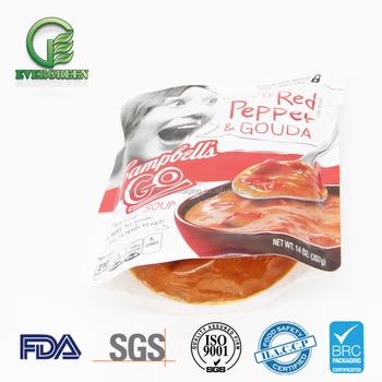 Resealable Food Packaging Bag High Temperature Microwavable Pasta Sauce ...