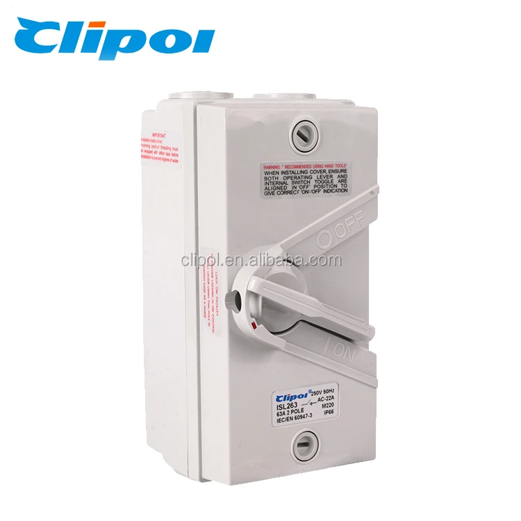 Clipol IP66 Isolator Switch - Reliable Outdoor Protection