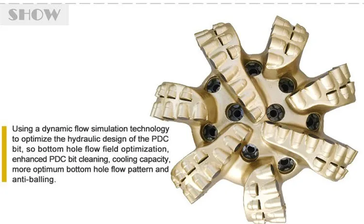 Api 6 1/2" Matrix Body Pdc Bit Rock Bit For Well Drilling - Buy Matrix ...