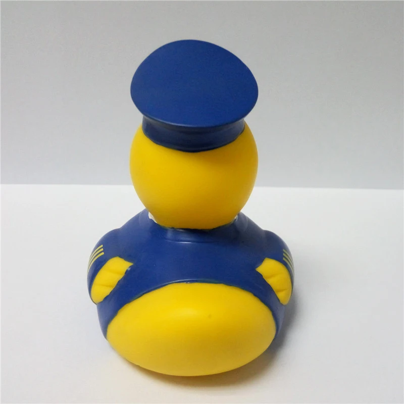 Airplane Captain Floating Pvc Bath Duck Toys,Command Pilot Rubber Ducks ...