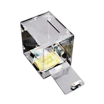 Custom Acrylic Clear Money Donation Box/donation Storage Box - Buy ...