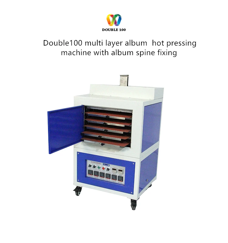 Double100 Multi Layer Album Hot Pressing Machine With Album Spine ...