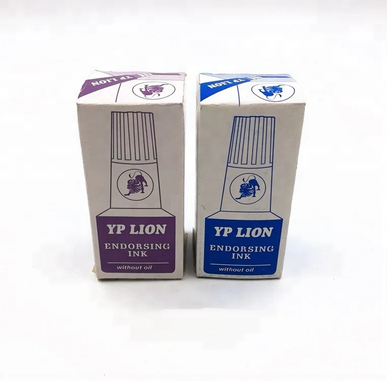 Blue Color Metal Stamp Ink 30ml Endorsing Oil Ink Stamp Pad Ink - Buy ...