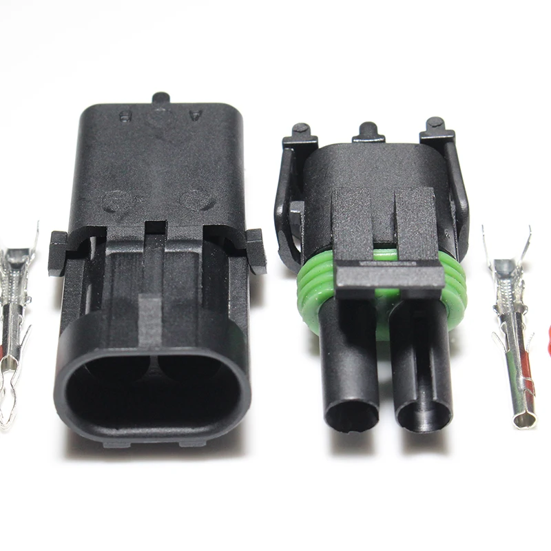 12015798 4 Pin Automobile Plastic Weather Pack Pa66 Female Connector ...