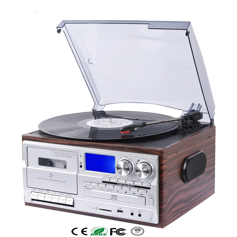 2019 Popular Stereo Phonograph Turntable Record Player With Am Fm Radio ...