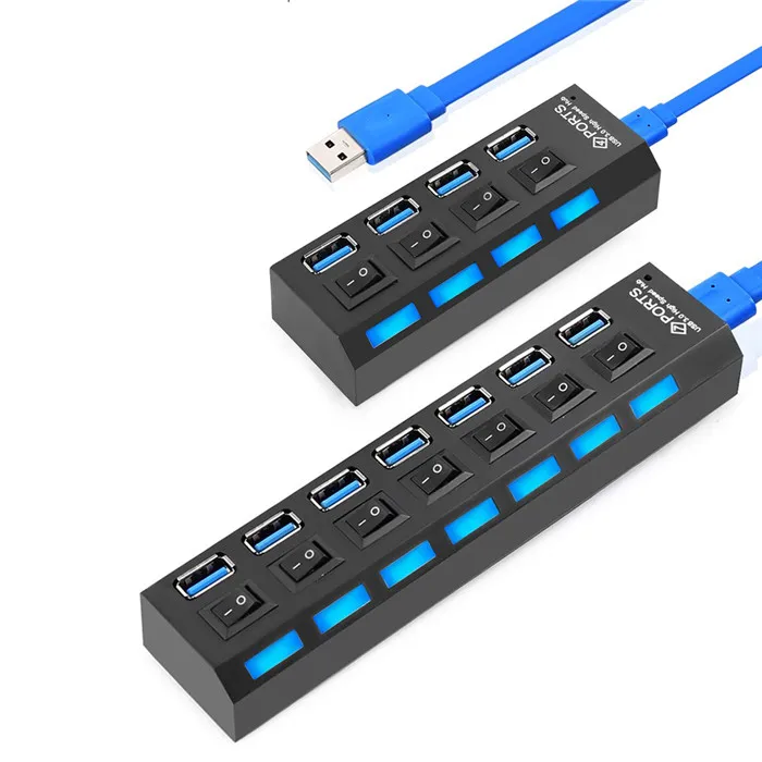 Individual Power Switches 4 7 Port Usb 3.0 Hub 7 Port - Buy Usb 3.0 Hub ...