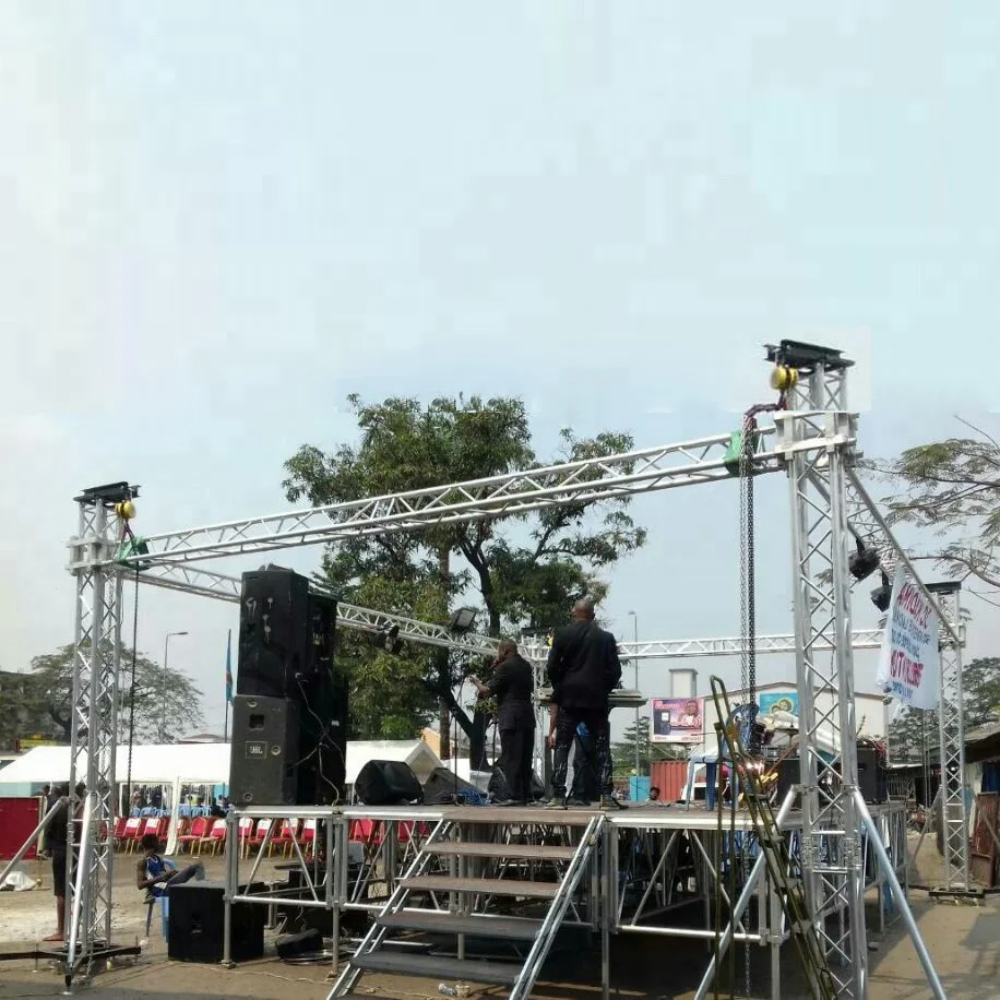 Temporary Event Plywood Stage Platform - Adjustable Height