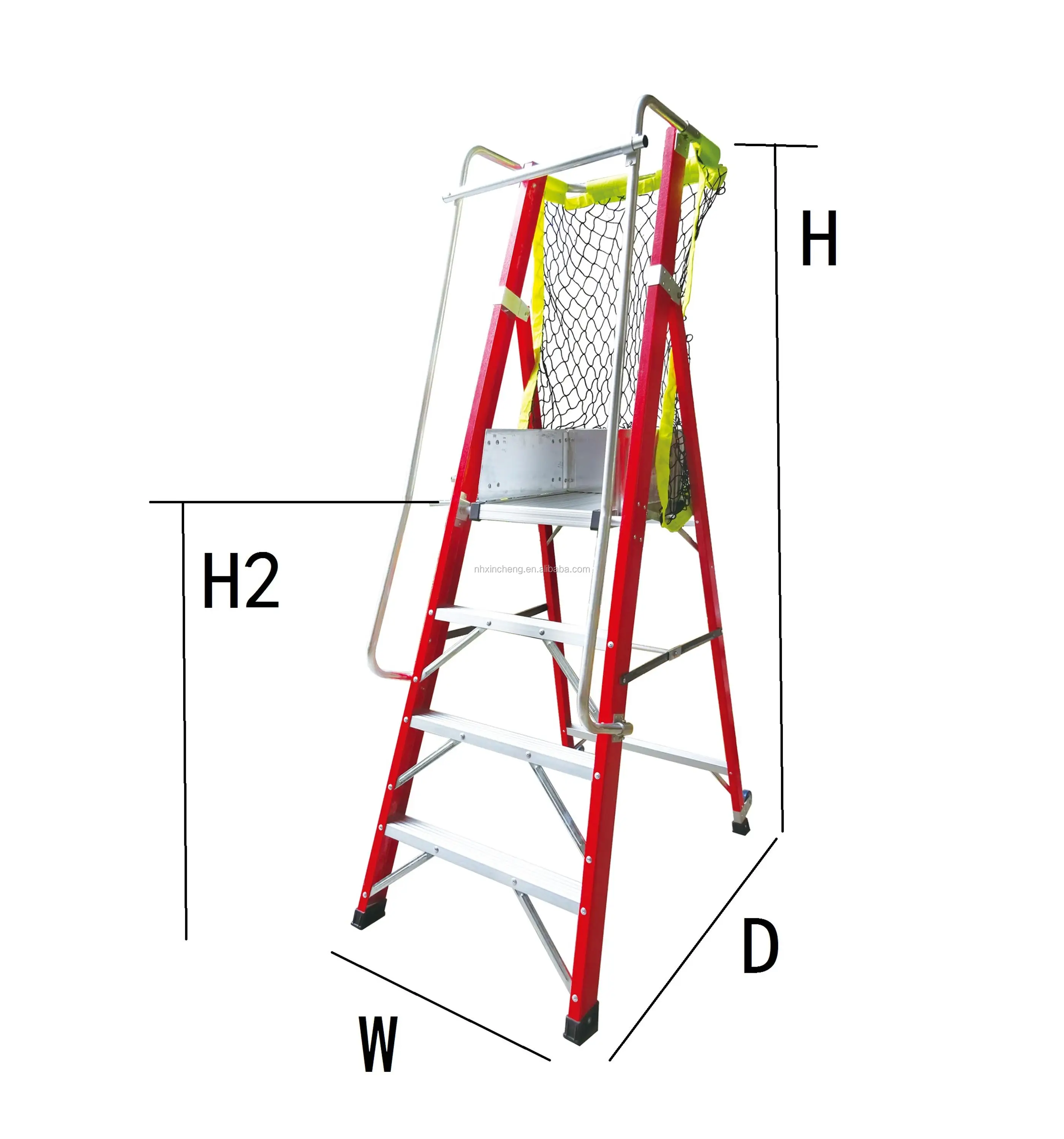 Hong Kong Hot Sell Fiberglass Aluminum Safety Workbench Platform Ladder ...