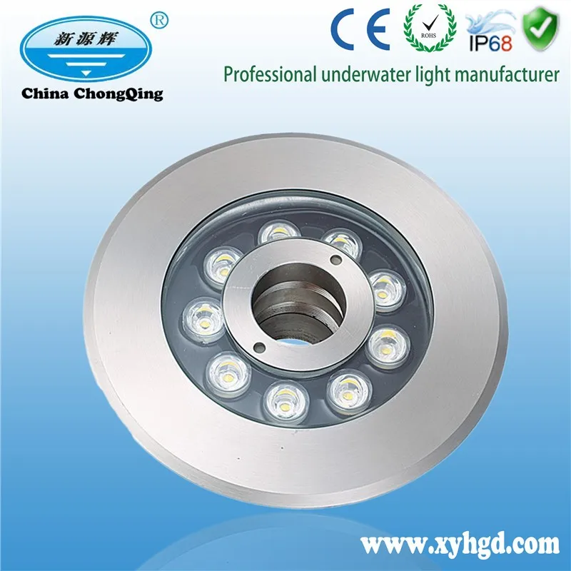 Rohs Ce Stainless Steel 12v 12w Submersible Ip68 Dmx Underwater Led ...