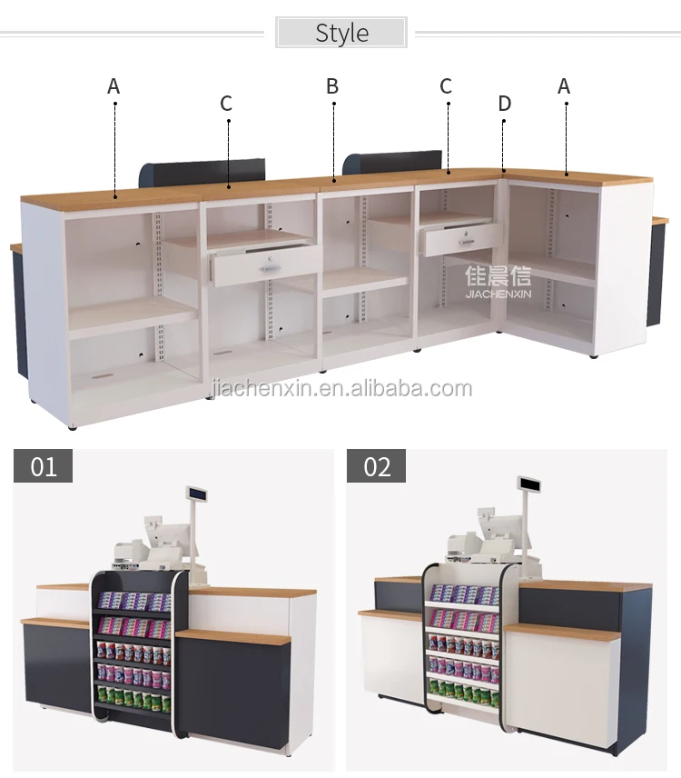 Stainless Steel Cashier Convenience - Supermarket Counters