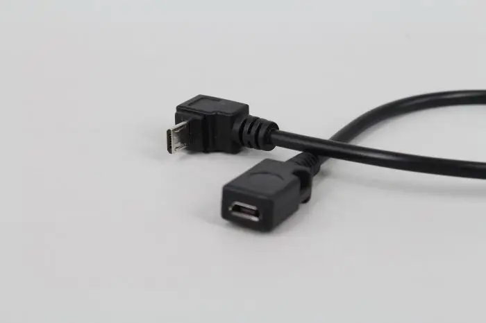 27cm Up Down Left Right Angled 90 Degree Elbow Micro Male To Female ...