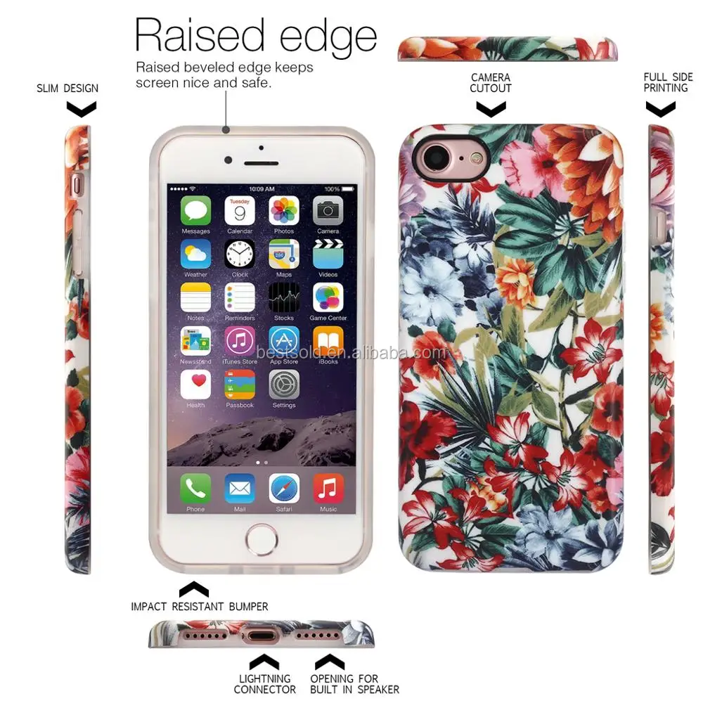2017 Hot Selling Shenzhen Mobile Phone Shell For Iphone 7 - Flower ...