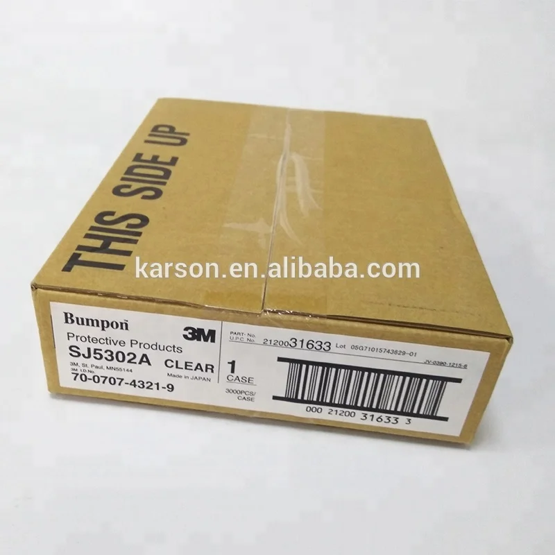 3264 Pcs/case 3M Bumpon SJ5302 Clear Dots - Non Slip Pads