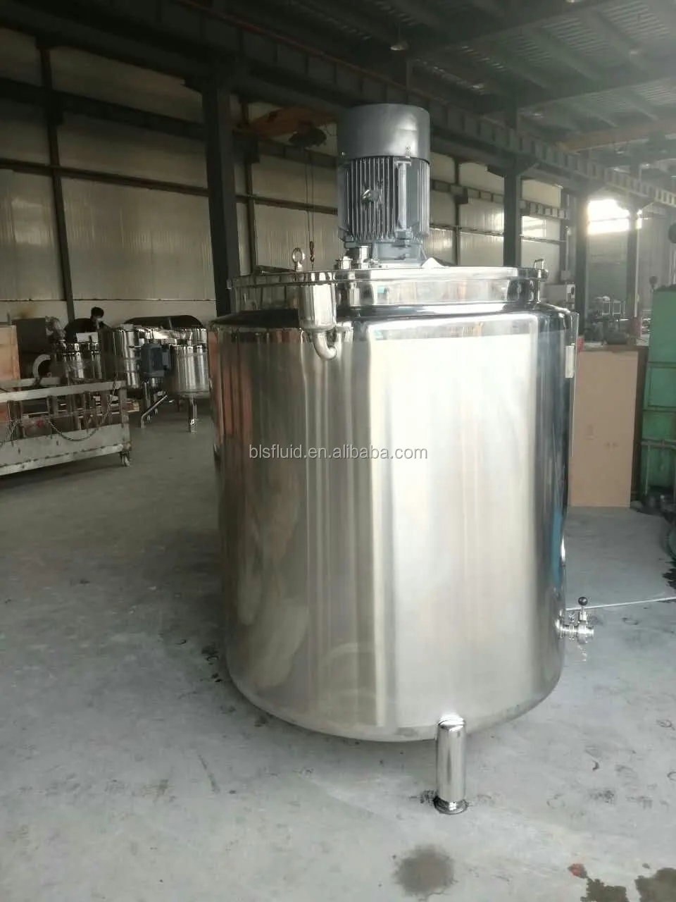 Stainless Steel Ice Cream Blending Tank with Agitator
