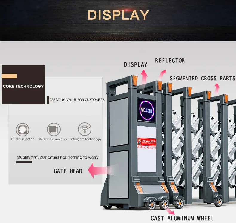 Aluminum A Model Of School Expanding Gates Designs Qg-l1714 - Buy ...