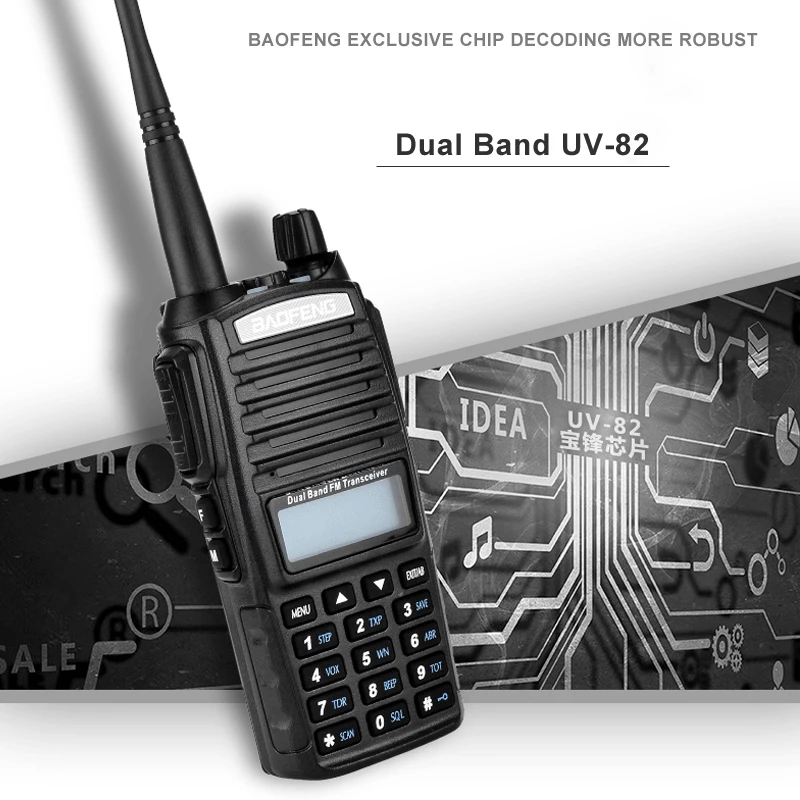 Factory Supply Uv-82 Amateur Walkie Talkie Dual Band Baofeng Uv 82 Uv82 ...
