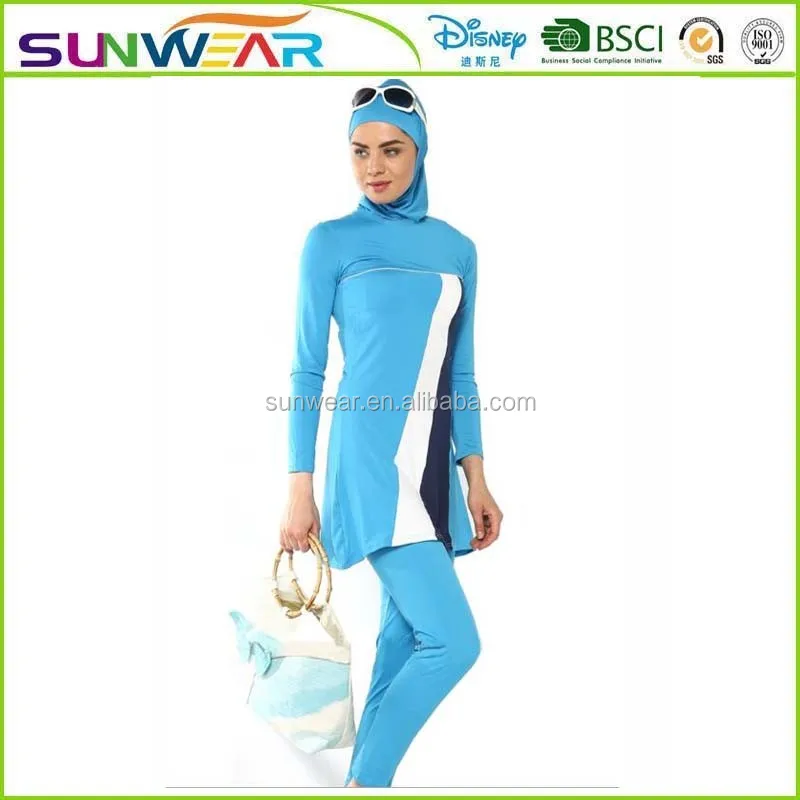 Middle East Women Moslem Swimwear Women Islamic Swimming Roba Full ...