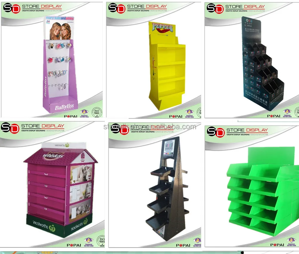 Movable Rotating 4 Sided Football Floor Display Stand Sports Ball ...