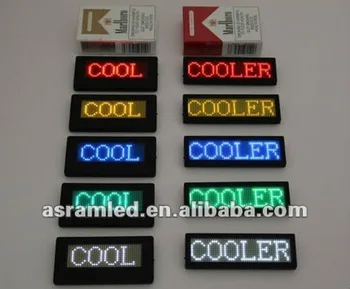 Led Name Tag,Electronic Led Mini Badge,Led Name Badge - Buy Led Name ...