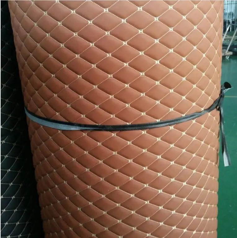 Pu Leather Car Floor Mats Roll / 5d Car Foot Mat Pvc Rexine Leather ...