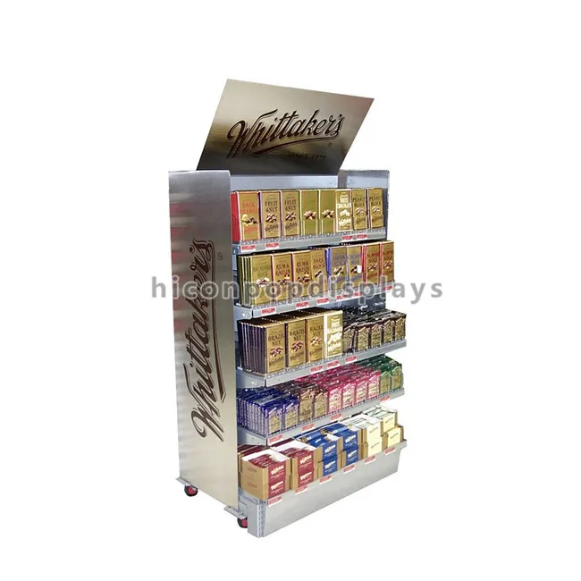 4 Casters 5-tier In Store Chocolate Sweets Stands Display,Floor Metal ...