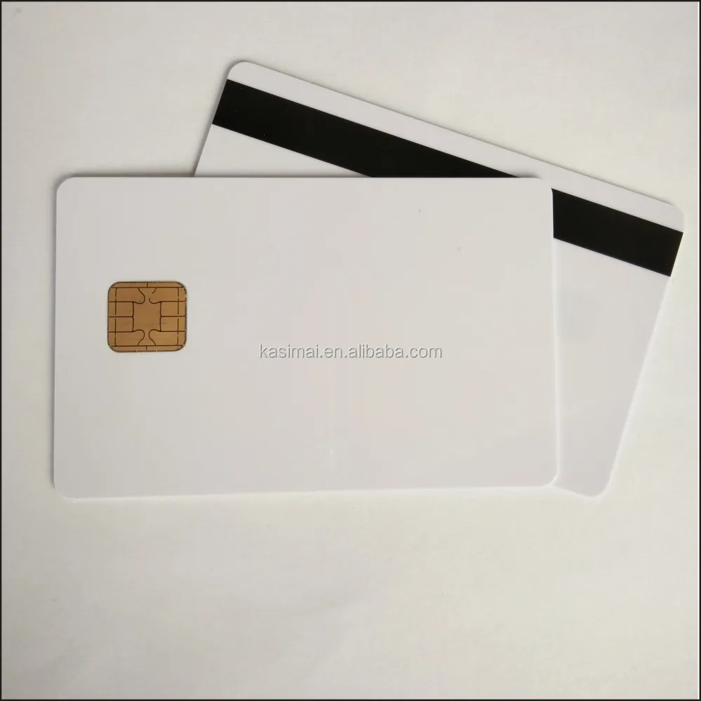 Java Smart Chip Cards J2a040 White Card With 2t/3t Magnetic Stripe ...