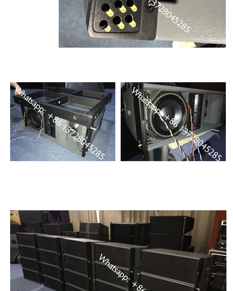 Bi-amp Crossover Line Array W8lm Active Sound System Indoor Concert Show Passive 8" Loudspeaker ...