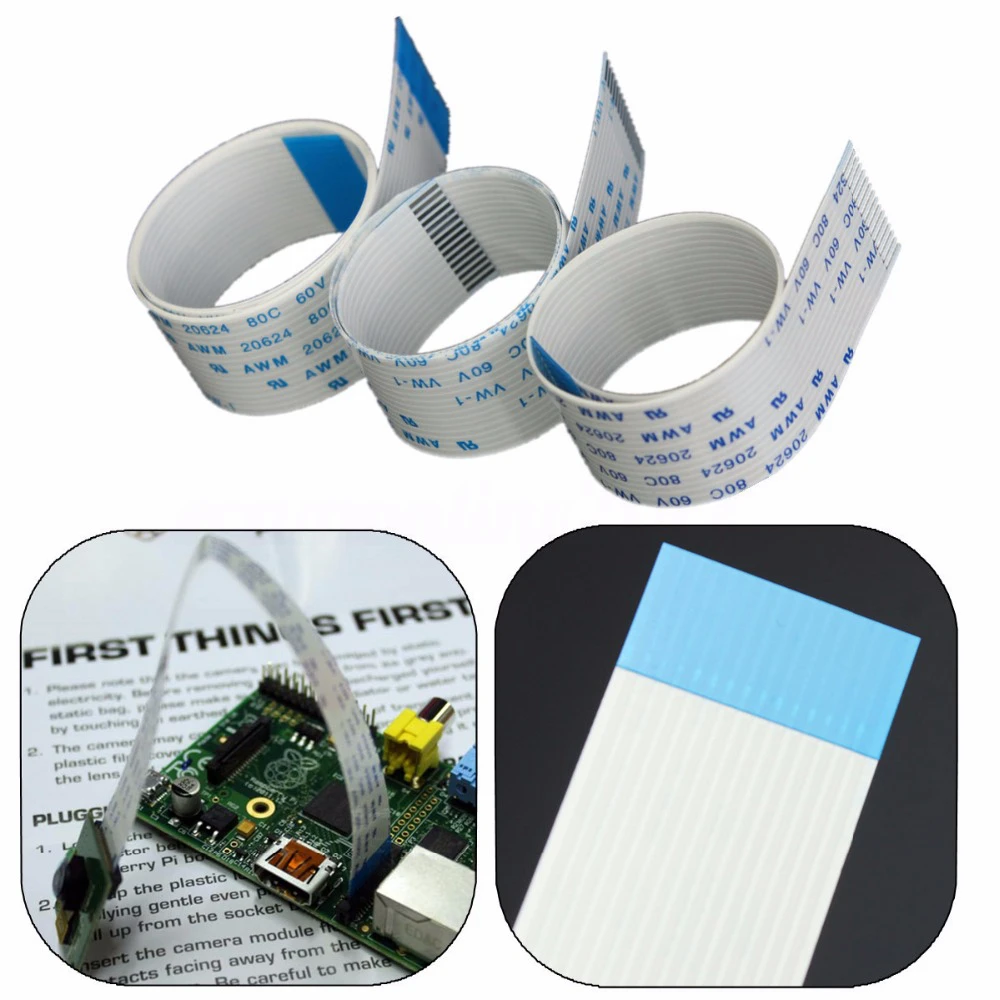 Customizable 0.5mm 0.8mm 1.0mm 1.25mm Pitch Ffc Fcc Extender Flat Cable ...