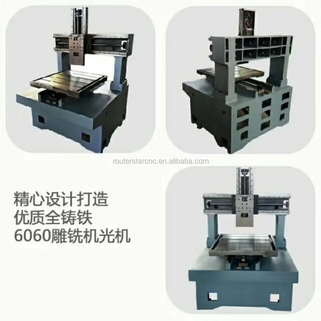 Whole Body Cast Iron Mini Cnc Router Machine Milling For Metal Mould ...
