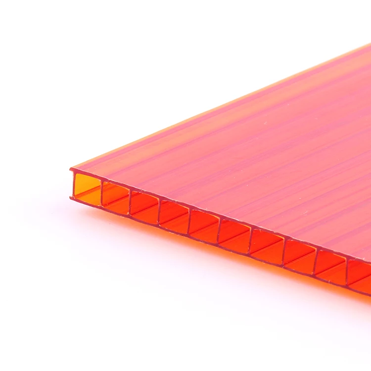 Red Green Blue Double Wall Multilayer Colored Polycarbonate Hollow ...