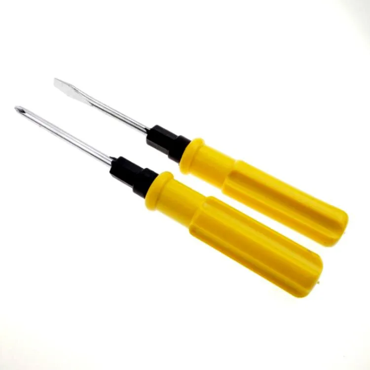 Yellow Handle Slotted Phillips Screwdriver - 6.7 Inch