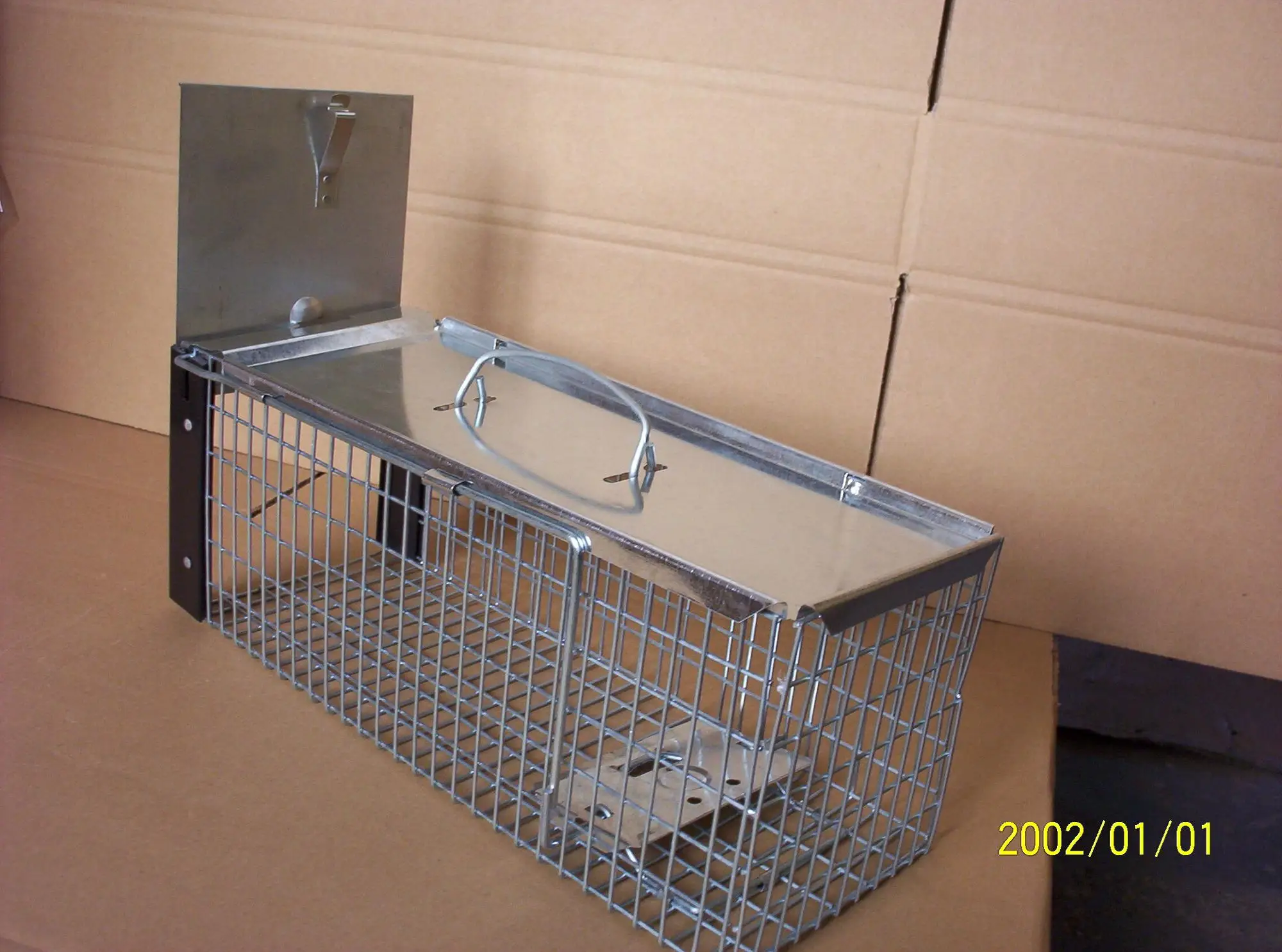Collapsible Large Live Animal Trap Cage for Feral Dogs - Humane Animal ...