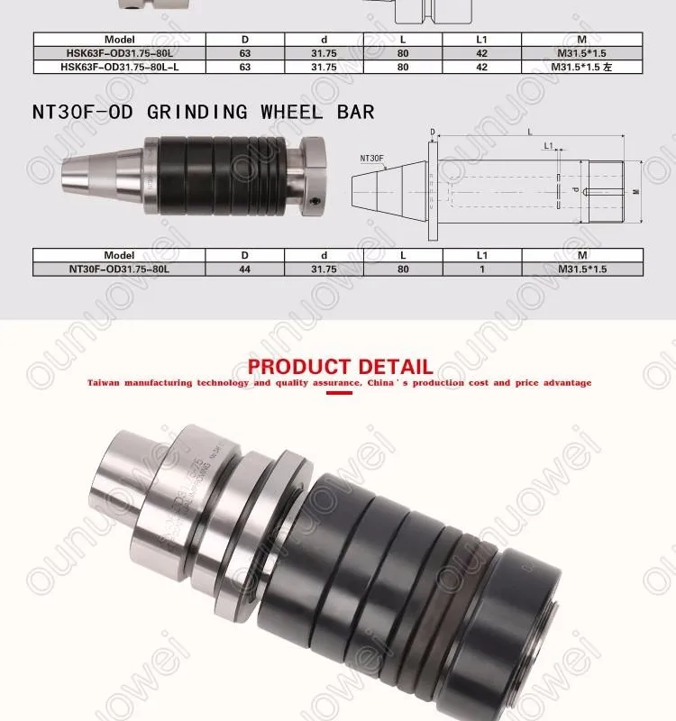 Hsk40f Hsk50f Hsk40fc Hsk63f Od31.75บาร์บดล้อสำหรับเครื่องบด Walter ...