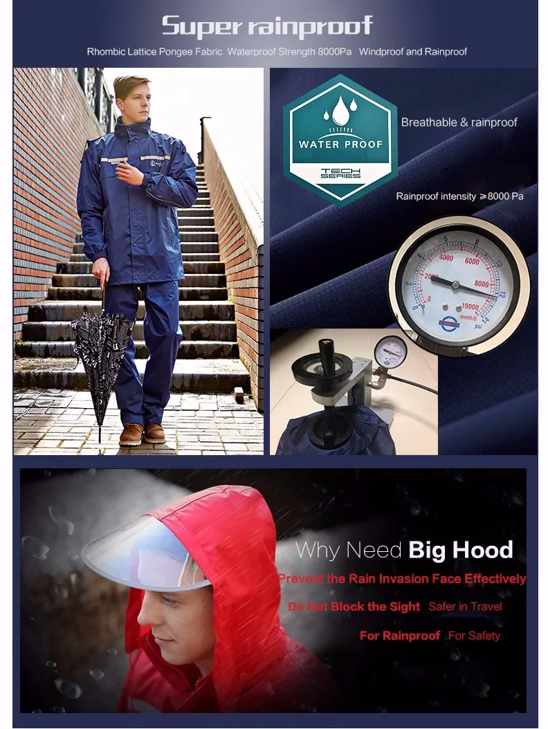 Cheap Waterproof Raincoat Suit Man And Woman Pvc 3m Rainwear - Buy ...