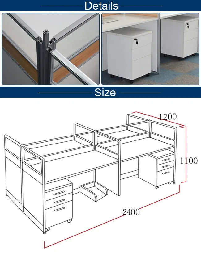 High End Hardware Latest Design Modern Furniture Office Desk Parts ...