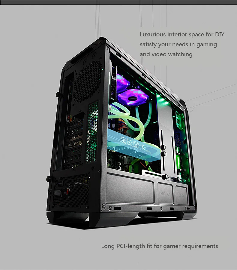 Atx Full Tower Desktop Pc Case Micro Full Tower Desktop Computer Case ...