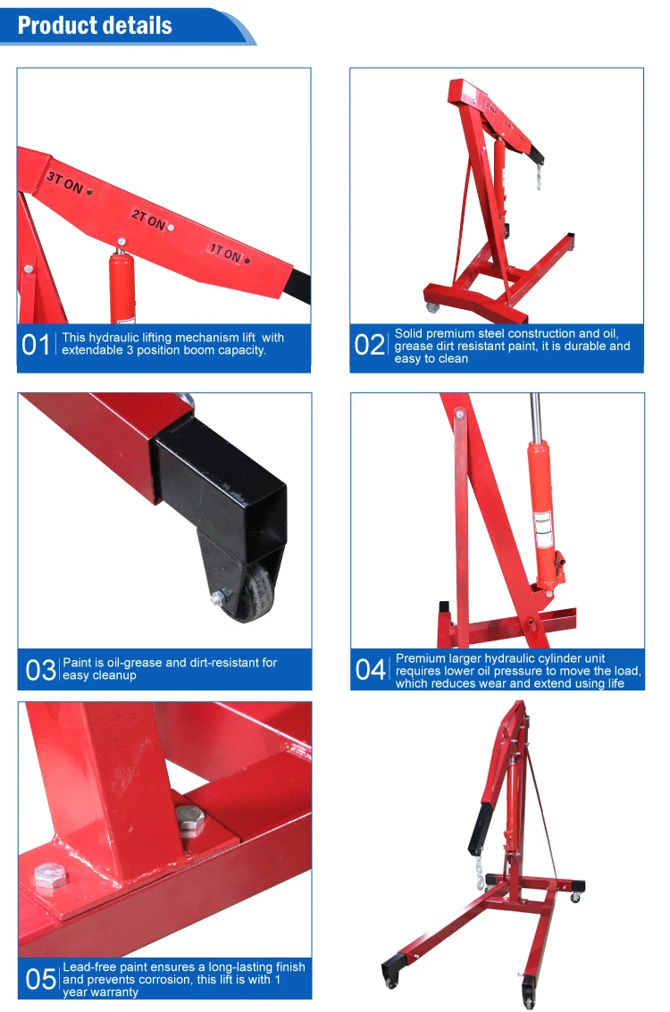 Heavy Duty Car Mobile Engine Lifting Swing Arm Crane - Buy Swing Arm ...