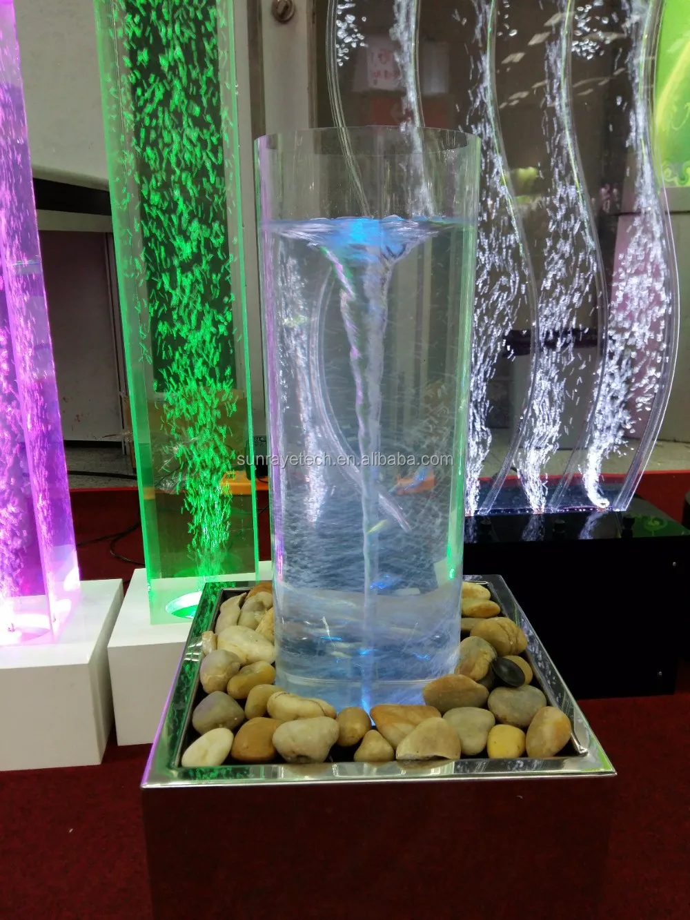 New Tabletop Mini Led Vortex Bubble Fountain With 304stainless Steel ...