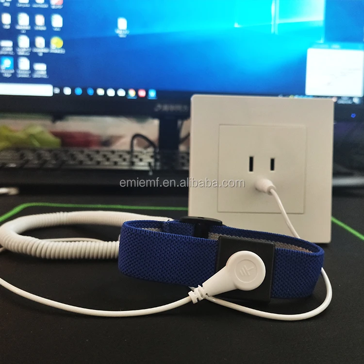 Anti-Static Wrist Strap - ESD Grounding Wristband with 4.5m Cable for ...