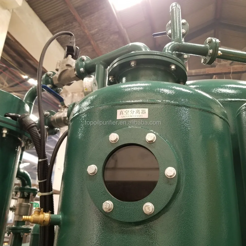 High Vacuum Pump Used Cooking Oil Recycling Machine To Refine Waste ...