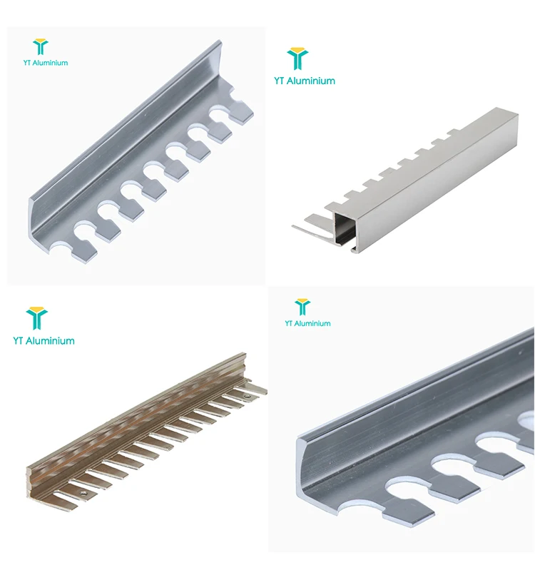Satin Anodized Aluminium Bendable Profiles for Tile Trims