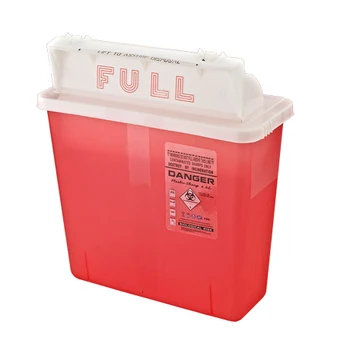 4.6l Wall Mounted Capable Sharps Container Biohazard Needle Disposal ...
