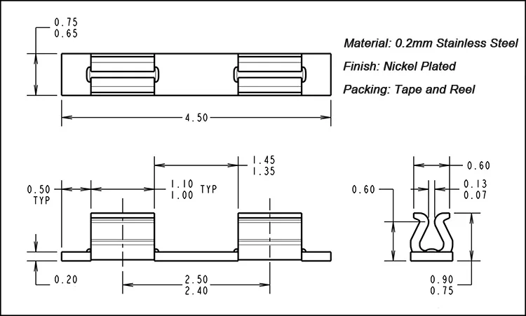 High Quality SMT Shield Clips for Effective RFI Protection