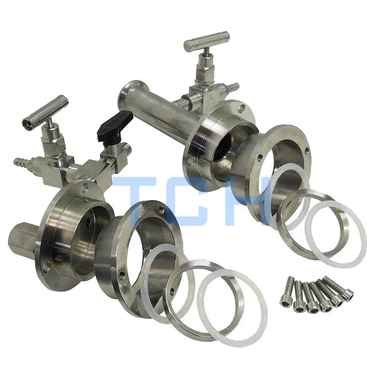 Vacuum Sealing Assembly Flange For Furnace Quartz Tube With Kf-25 ...