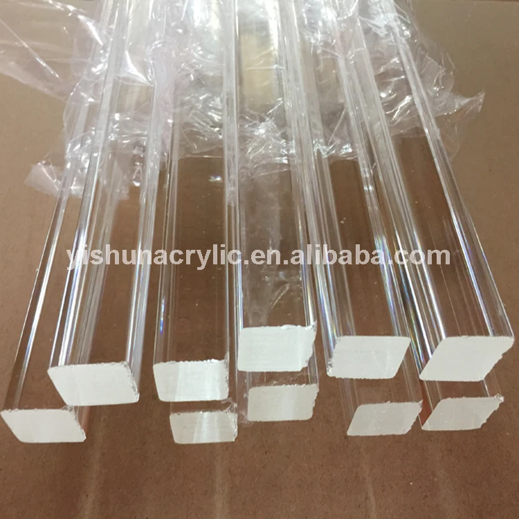 Custom clear square Pmma bar Plastic Transparent Plexi Glass Acrylic ...