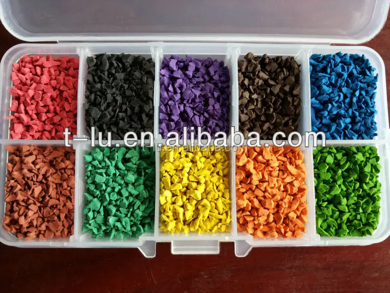 Colorful Customized Epdm Rubber Granules For Runway Track - Buy Epdm ...